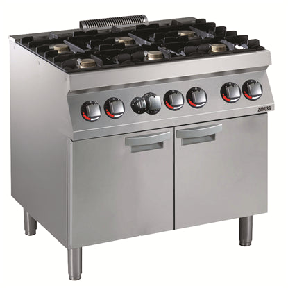 Modular Cooking Range Line EVO700 6-Burner Gas Range on Large Gas Oven ...