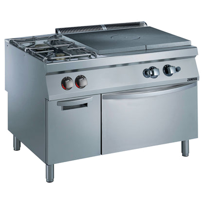 Modular Cooking Range Line EVO900 Gas Solid Top on Gas Oven with 2 Bur ...