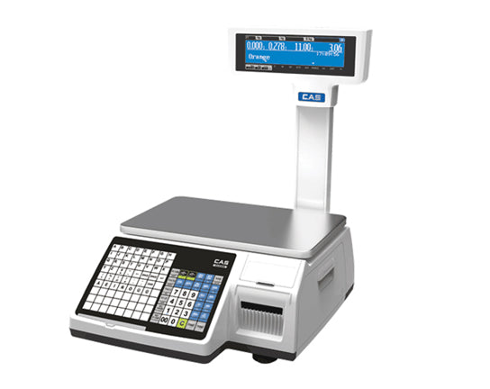 CAS CL-5200 Label Printing Scale with Pole Display 15KG – Intelligeneer ...